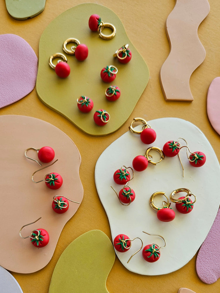 Tomato Charm // Tomato Charm Earrings – Made by Maeberry