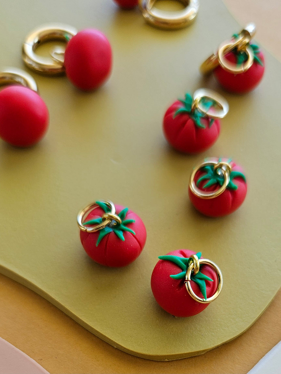 Tomato Charm // Tomato Charm Earrings – Made by Maeberry