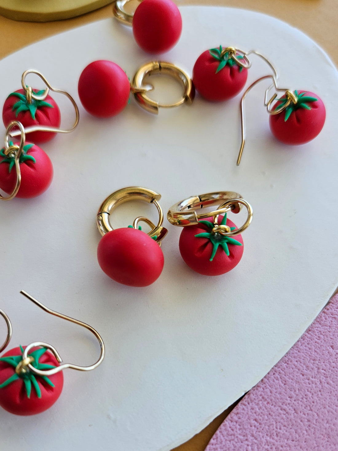 Tomato Charm // Tomato Charm Earrings – Made by Maeberry