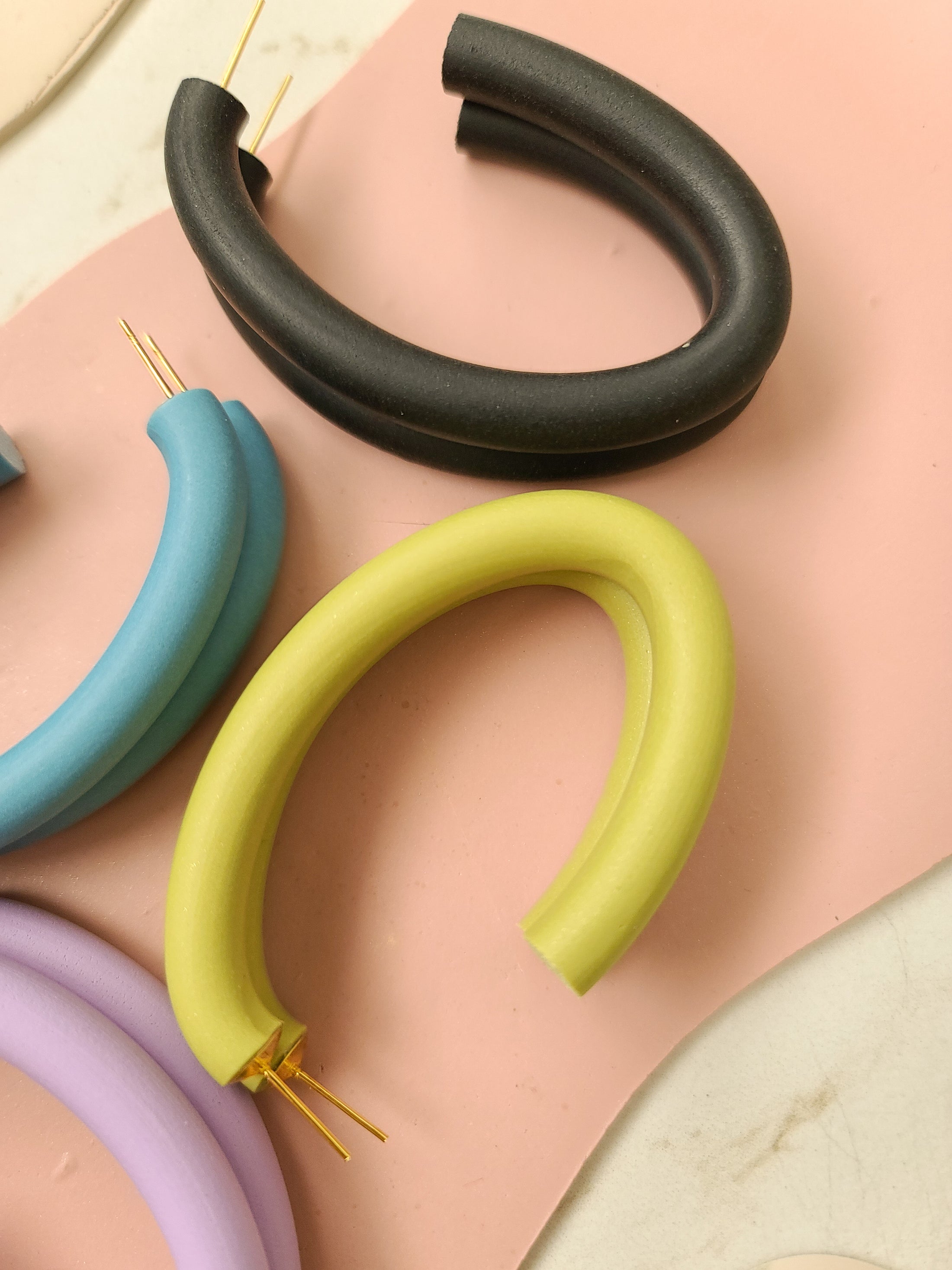 Droop Hoops Large Oval 2.25" Polymer Clay Hoops – Made by Maeberry